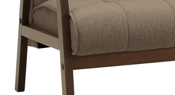 Tucson 3 Seater Sofa - Cocoa, Chestnut (Fabric), Tucson by HipVan | HipVan